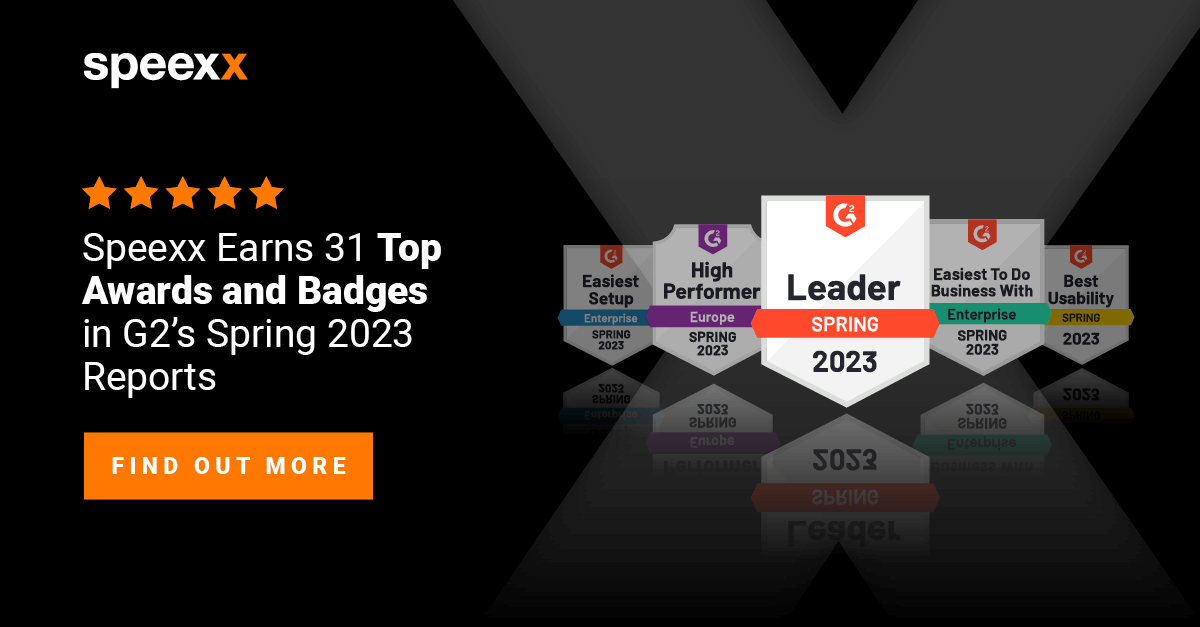 Speexx Earns 31 Top Awards and Badges in G2’s Spring 2023 Reports - Speexx