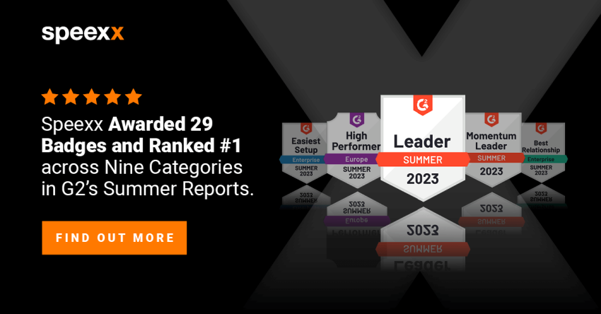 Speexx Claims Top Spot in 9 Categories for G2’s Summer 2023 Reports ...