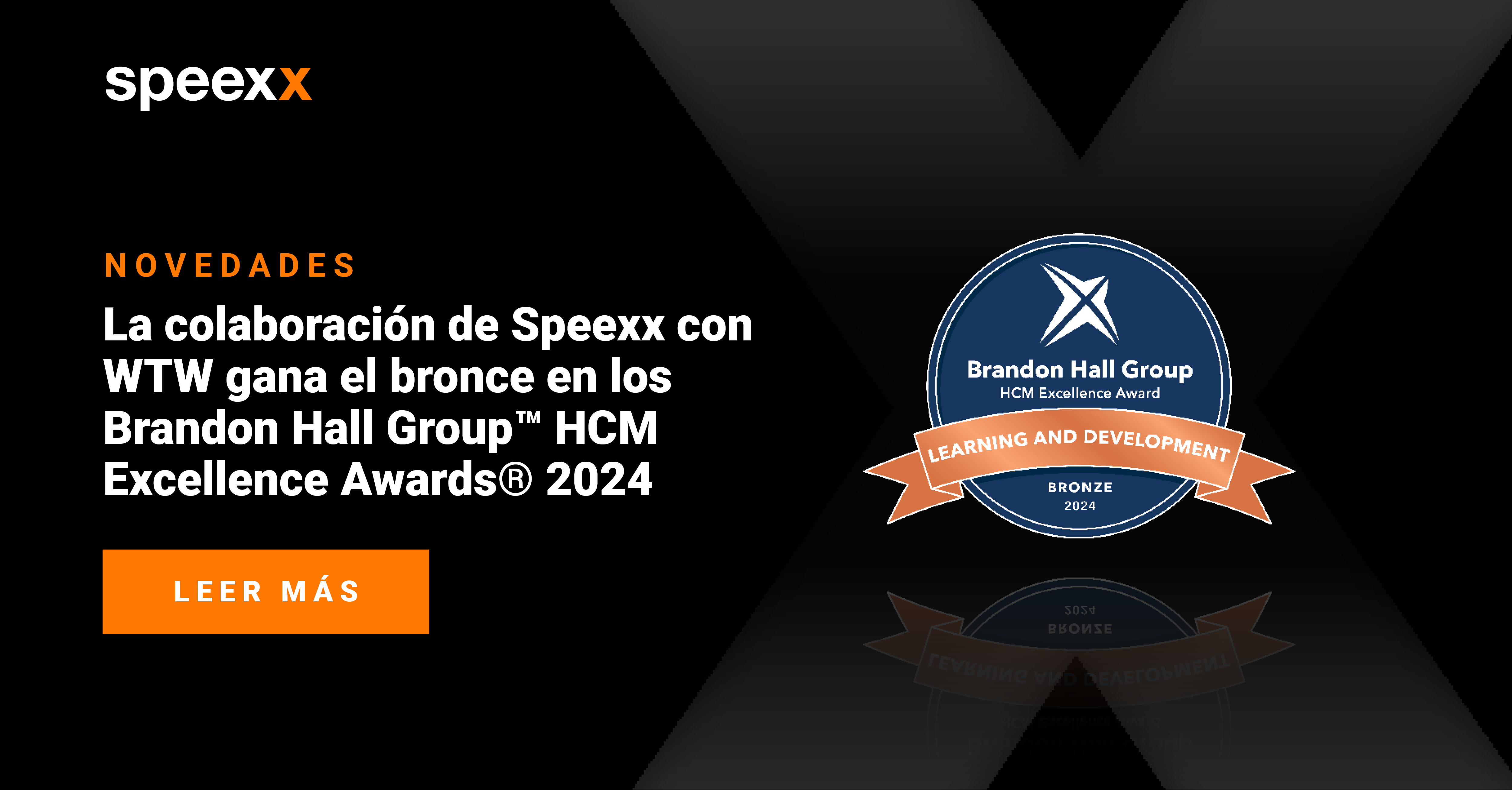 La colaboración de Speexx con WTW gana el bronce en los Brandon Hall ... La colaboración de Speexx con WTW gana el bronce en los Brandon Hall ...