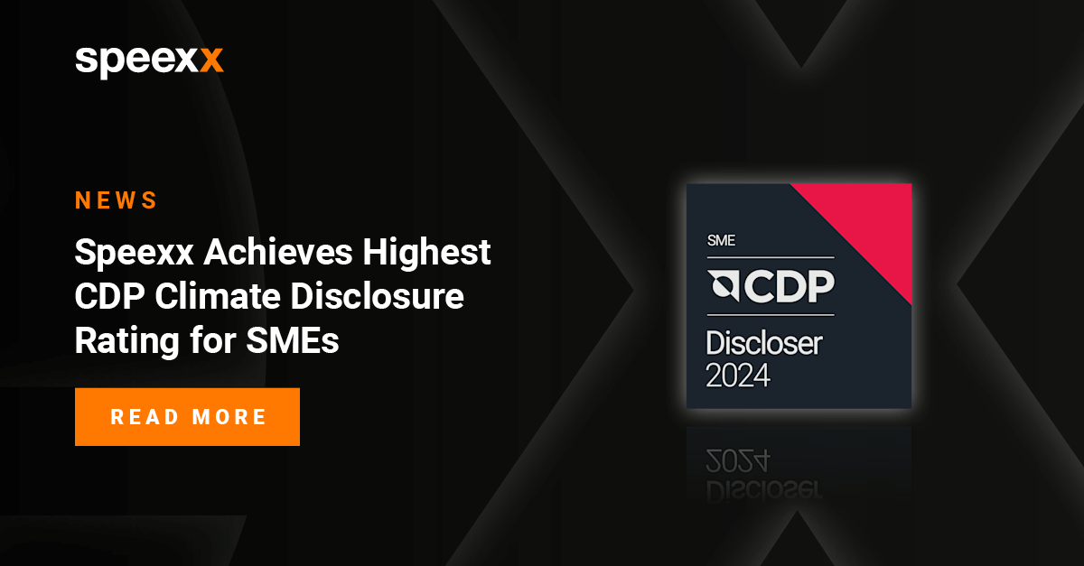 Speexx Achieves Highest CDP Climate Disclosure Rating for SMEs - Speexx