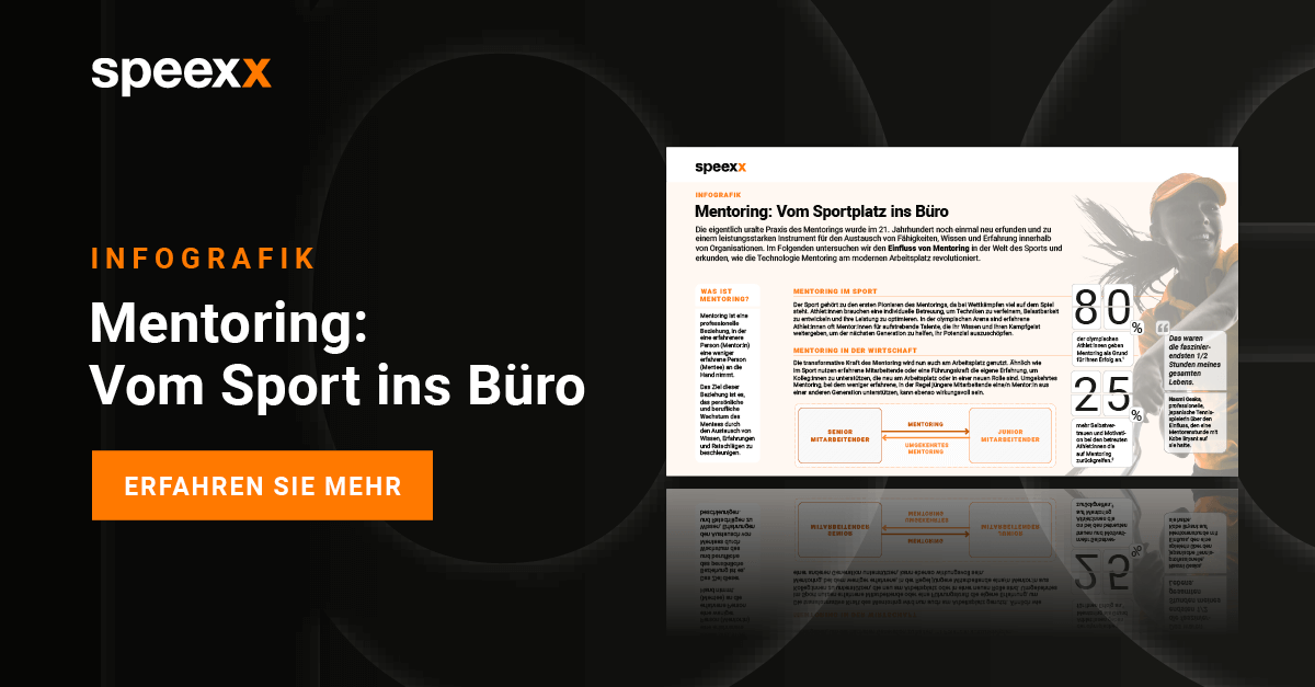 Infografik: Mentoring im Sport - Speexx